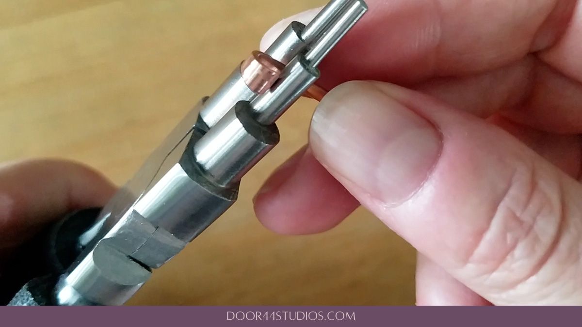 Quick & Easy Hammered Shawl Pin - Door 44 Studios